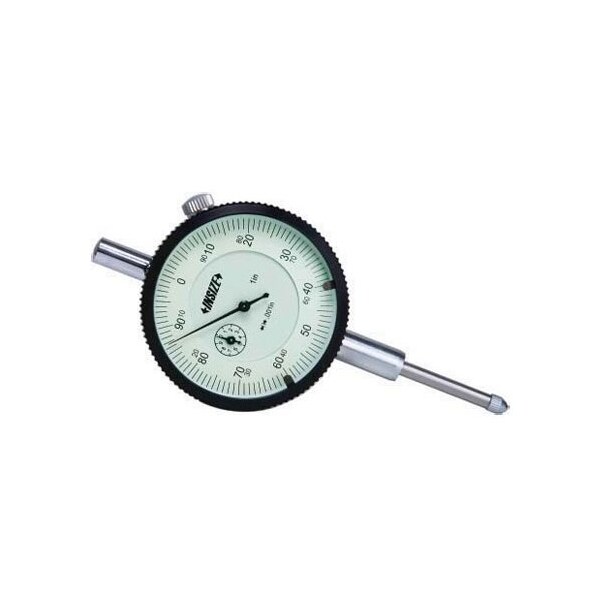 Insize Reverse Reading Dial Indicator, 1", Lug Back 2307-1R | Zoro